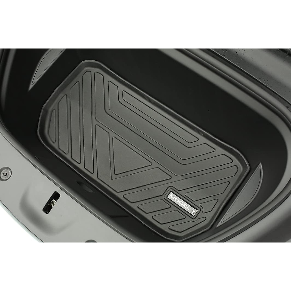 Pedigree 3D TPE Material Model Y Floor Mats Set Tesla Full Cover All Weather Rear Trunk Liners Custom Fit Heavy Duty Rubber Odorless Model Y Accessories 2021 2022 2023 2024(Floor+Storage+Cargo Mat)