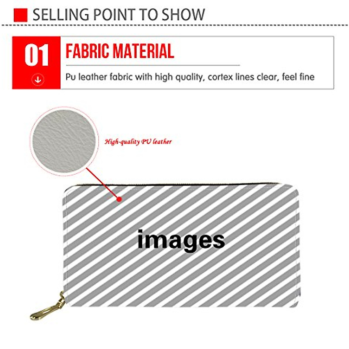 Showudesigns Boston Terrier PU Leatehe Wallet Women Teen Girls Long Clutch Purse Durable