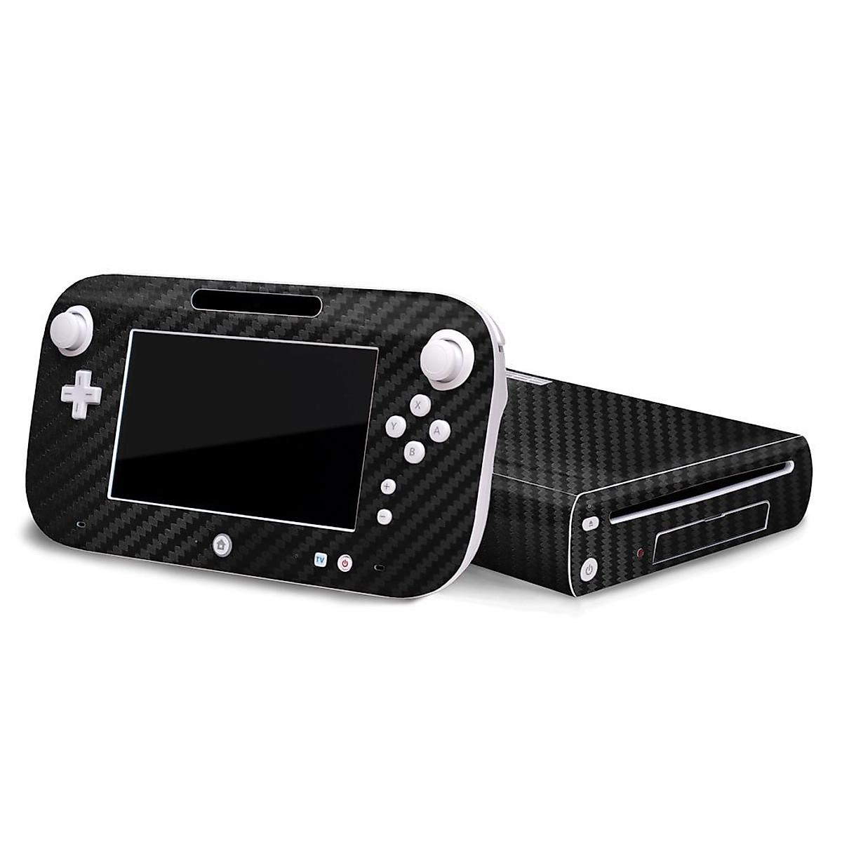 Carbon Fiber - Vinyl Decal Mod Skin Kit by System Skins - Compatible with Nintendo Wii U