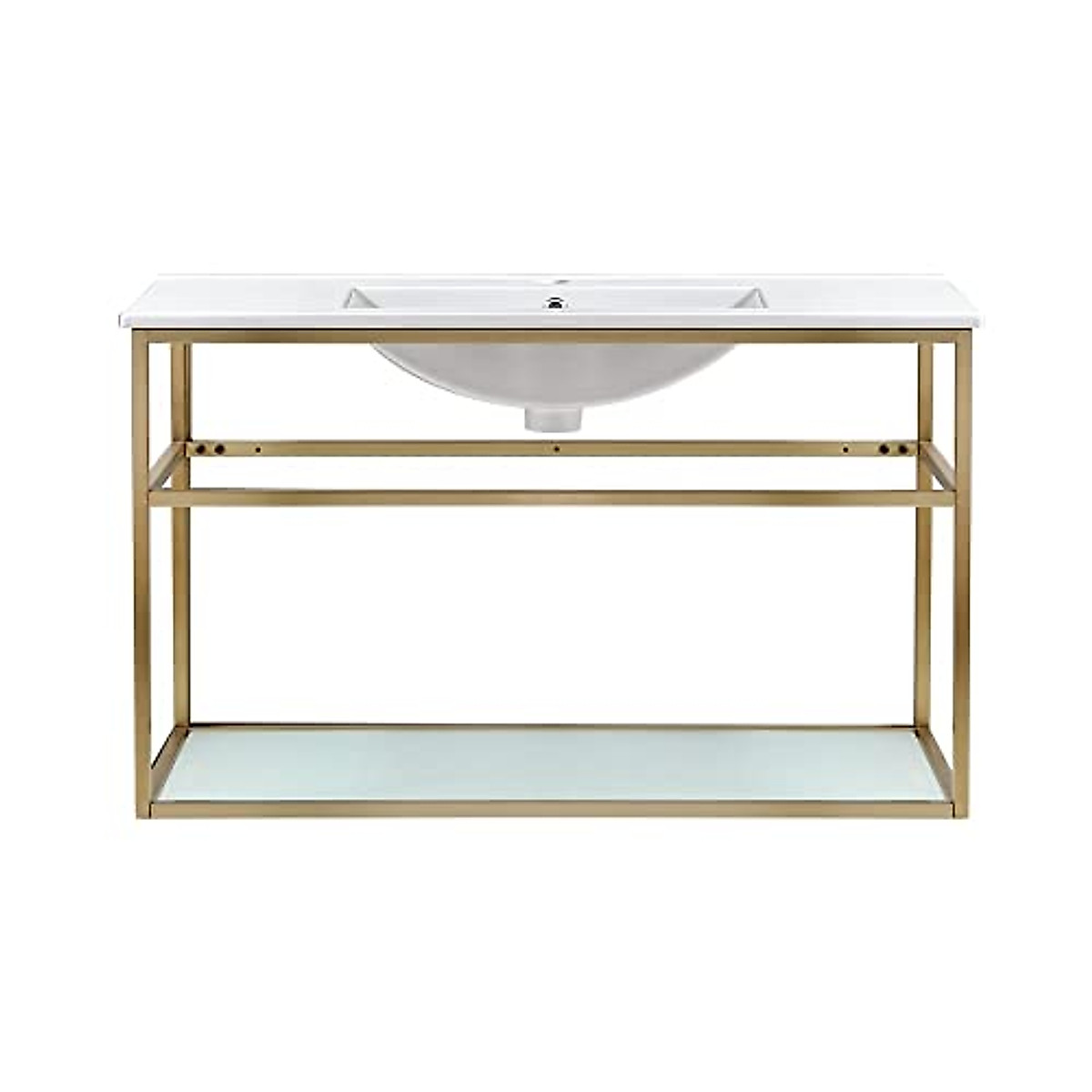 Swiss Madison Well Made Forever Pierre Wall Hung Vanity, Chrome