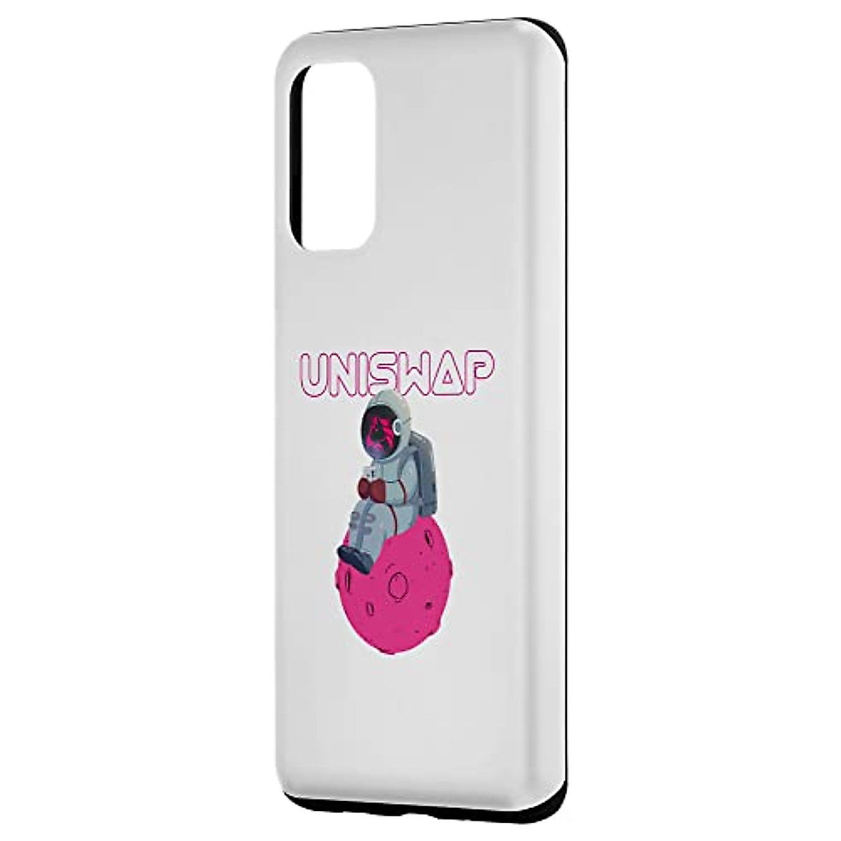 Galaxy S20+ Uniswap UNI Cute Moon Man Crypto Currency Investor Trader Case