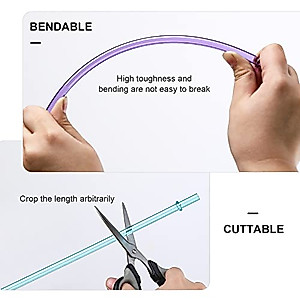 24 PCS, Reusable Straws with 4 Cleaning Brushes, 10.5" Long Tritan Hard Plastic Straws, 12 Colors Translucent Replacement Drinking Straws for 16OZ-32 OZ Tumblers, Cups, Jars, YETI, Starbucks, BPA Free