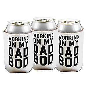 TooLoud Working On My Dad Bod Can/Bottle Insulator Coolers (3)