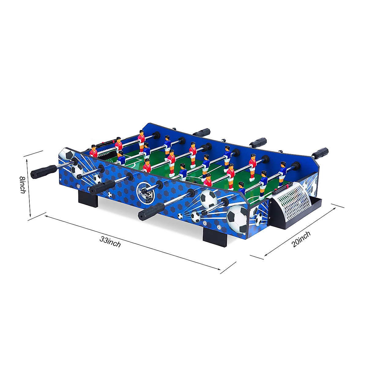 KICK Squire 33" Compact Mini Tabletop Foosball Table