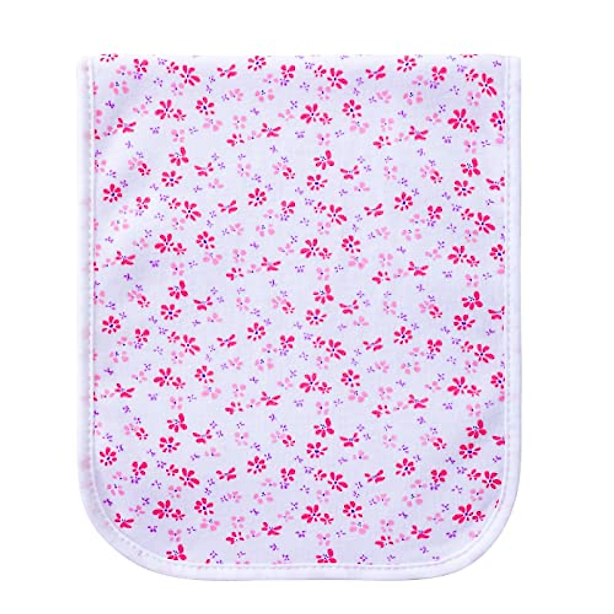 Hakochia Burp Cloths for Baby Girls Organic Cotton Large Burp Clothes Extra Absorbent Soft Burping Rags Spit Up Cloth Sets for Newborns 8 Pack