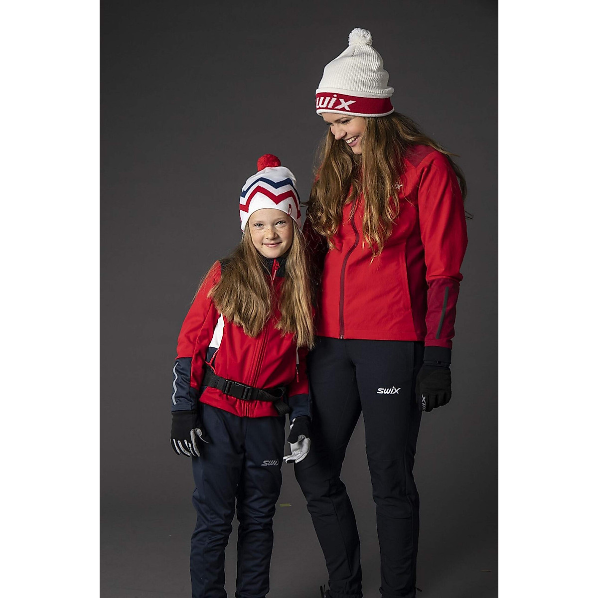 Swix Boys' Junior Steady Windproof Stretch Softshell Regular Fit Sports Jacket, Red, 8-10 Years