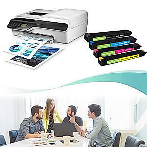 GREENBOX Compatible MX-60NT High Yield Toner Cartridge Replacement for Sharp MX-60NT MX-60NTBA MX-60NTCA MX-60NTMA MX-60NTYA for MX-2630 3050 3570 4050 4070 6070 Printer (4 Pack)