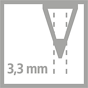 STABILO All Watercolour Effect Pencil Pack of 3 Pencils - Yellow