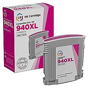 LD Products Remanufactured Ink Cartridge Replacement for HP 940XL C4908AN High Yield (Magenta)