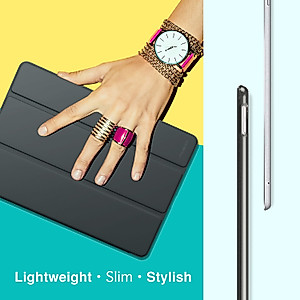 MoKo Case Fit New iPad Air (3rd Generation) 10.5" 2019/iPad Pro 10.5 2017 - Slim Lightweight Smart Shell Stand Cover with Translucent Frosted Back Protector - Space Gray (Auto Wake/Sleep)