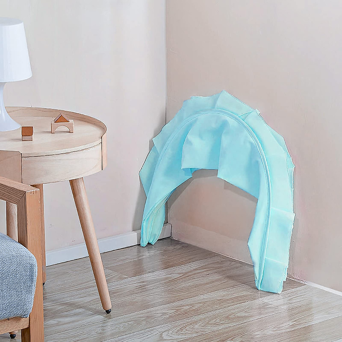 EDSONWADE Folding Baby Crib Mosquito Net, High Density Grids Portable Mosquito Net for Baby and Kids Portable Bassinet, Lightweight Oval Crib Anti-Bug Net, Folding Crib Tent Sun Shelter