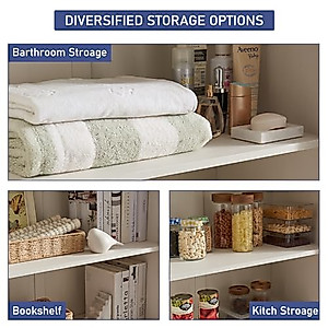 JXQTLINGMU 72" Tall Farmhouse Kitchen Pantry with Adjustable Shelves, Large Wood Kitchen Storage Cabinets with 2 Barn Doors & Drawer, Versatile Storage for Dining Room, Bathroom, Antique White