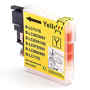 HGZ 12 Color Compatible Ink Cartridge Replacement for LC-16 LC-68 LC-11 LC-38 LC-65 LC-980 LC-1100 LC-61 LC61 Brother MFC-490CW 495CW J615W J630W 790CW 290C 5490CN 5890CN 6490CW DCP-165C 385C 585CW