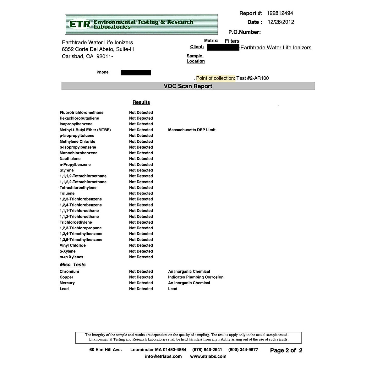Life Ionizer MX & MXL 5-15 Internal Replacement Filter #1