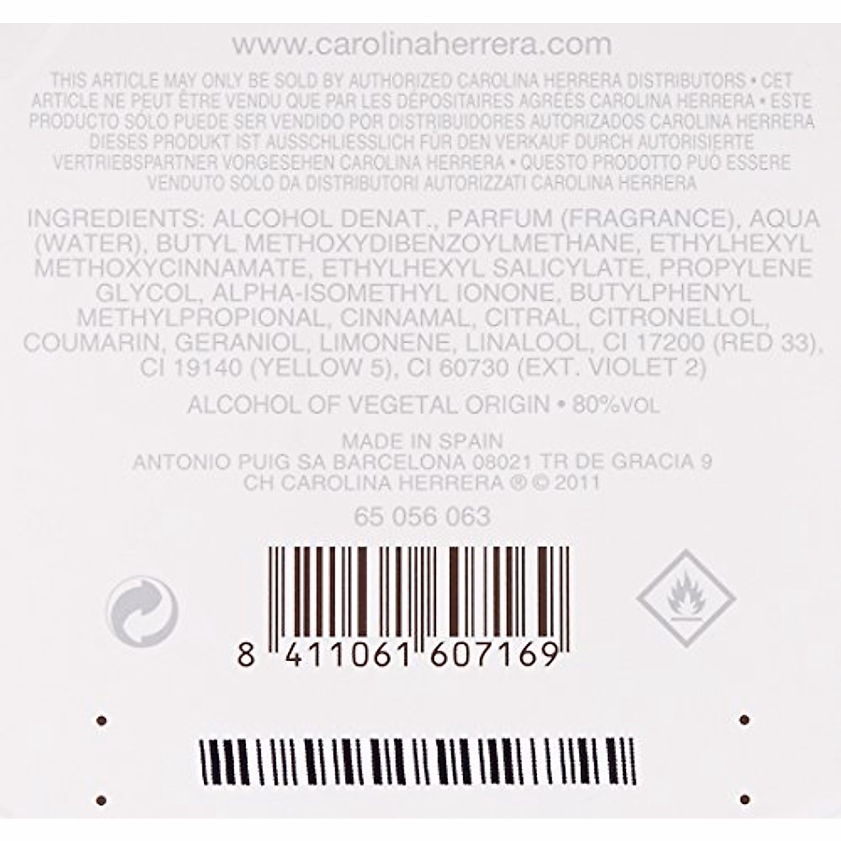 Carolina Herrera Ch Fragrance For Women - Fresh Floral Amber Scent - Top Notes Of Bergamot, Orange, Grapefruit And Juicy Melon - Floral Heart Notes - Ends With Tasty Base Notes - Edt Spray - 1.7 Oz