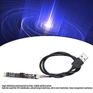 Oumefar HD Camera Module, USB Camera Module Stable Performance 68 Degree View Angle with Digital Microphone for Advertising Machine Computercomponent