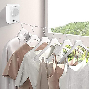 GorillaLine Max - Retractable Clothesline Indoor Outdoor Clothes Line | Heavy Duty Clothes Drying Laundry Line | Wall Mounted Drying Rack Clothing Line | with GorillaGrip Technology