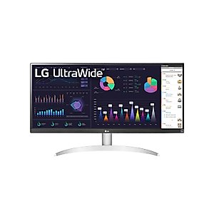LG UltraWide FHD 29-Inch Computer Monitor 29WQ600-W, IPS with HDR 10 Compatibility, AMD FreeSync, and USB Type-C, White/Silver