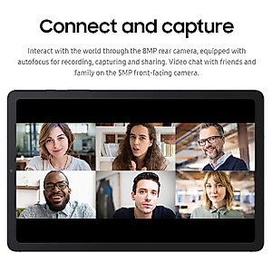 SAMSUNG Galaxy P610 Tab S6 Lite 10.4-Inch 64 GB WiFi Android 10 Touchscreen Tablet (Oxford Gray) Bundle S Pen Included - Hard Case, Screen Protector, 32GB microSD Card