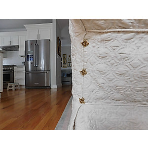 9PC Large Queen Bee Push Pins Antique Gold T-629AG