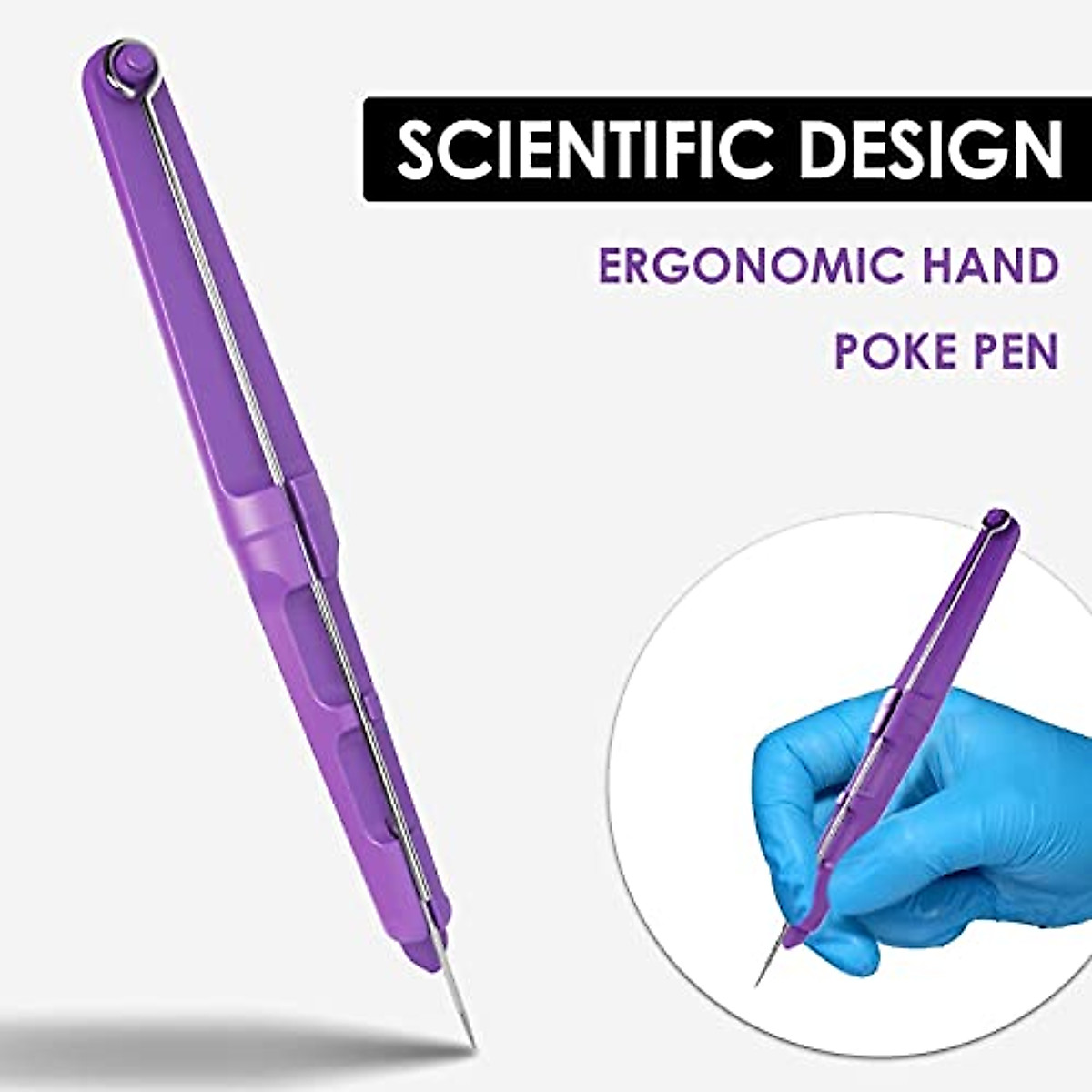 Tattoo Kit, Wormhole Tattoo Manual Tattoo Kit Tattoo Tool Kit Tattoo Pen Kit with Ink Tattoo Needles TK102