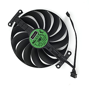 inRobert 95MM T129215SU 12V 0.5A 7Pin Graphics Card Fan for ASUS ROG Strix RX 6700XT 6800 RTX 3070 3080 3090 Gaming Video Card (Fan-B)