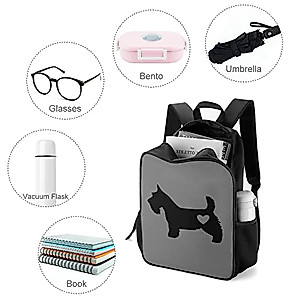 ACOSAT Scottie Dog Backpack Teenagers 16.7inch Schoolbag Outdoor Backpacks