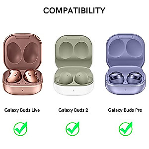 Delidigi for Galaxy Buds 2 Pro Case (2022) / Galaxy Buds Pro Case (2021) / Galaxy Buds 2 Case/Galaxy Buds Live Case Stylish Hard TPU Shockproof Case Cover for Women Girls Samsung Earbuds (Mandala)