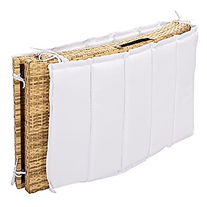 SAFAVIEH Outdoor Collection Carew Natural/White Cushion 3-Piece Chaise Lounge Chair Set with Table (PAT7720D)