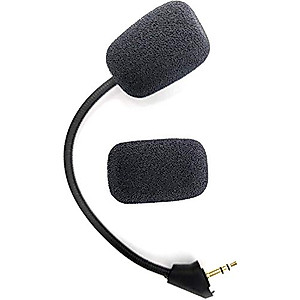 TNE Replacement Cloud Alpha Game Mic 3.5mm Microphone Boom only for Kingston HyperX Cloud Alpha/Cloud Alpha S Pro PS4 Xbox One Nintendo Switch Computer PC Gaming Headsets