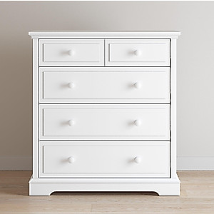 Child Craft Camden Crib, Dresser and Chest Nursery Set, 3-Piece, Includes 4-in-1 Convertible Crib, Dresser and Chest, Grows with Your Baby (Matte White)