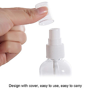 WUMONI10 Pack Spray Bottles 4Oz Clear Liquid Empty Refillable Container Pocket Size Mini Sprayer Set Mini Spray Bottles for Plastic Reusable Empty Small Spray Bottle Travel for Essential Oils Makeup
