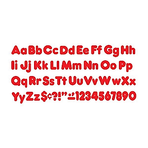 Trend Ready Letters Letter &amp Number, Red