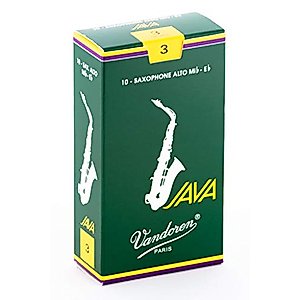 Vandoren SR263 Alto Sax JAVA Reeds Strength 3; Box of 10
