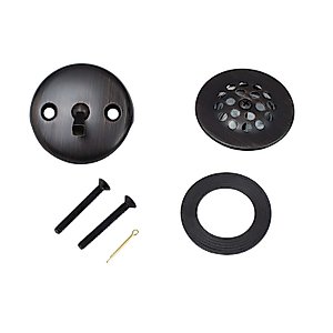 Artiwell Trip Lever Tub Trim Kit Set With Trip Lever Overflow Face Plate, Trip Lever Bathtub Drain with Strainer, Overflow and Matching Screws (OIL RUBBED BRONZE)