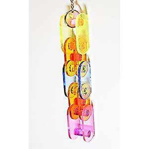 Prevue Pet Products Rainbow Acrylic Links Bird Toy