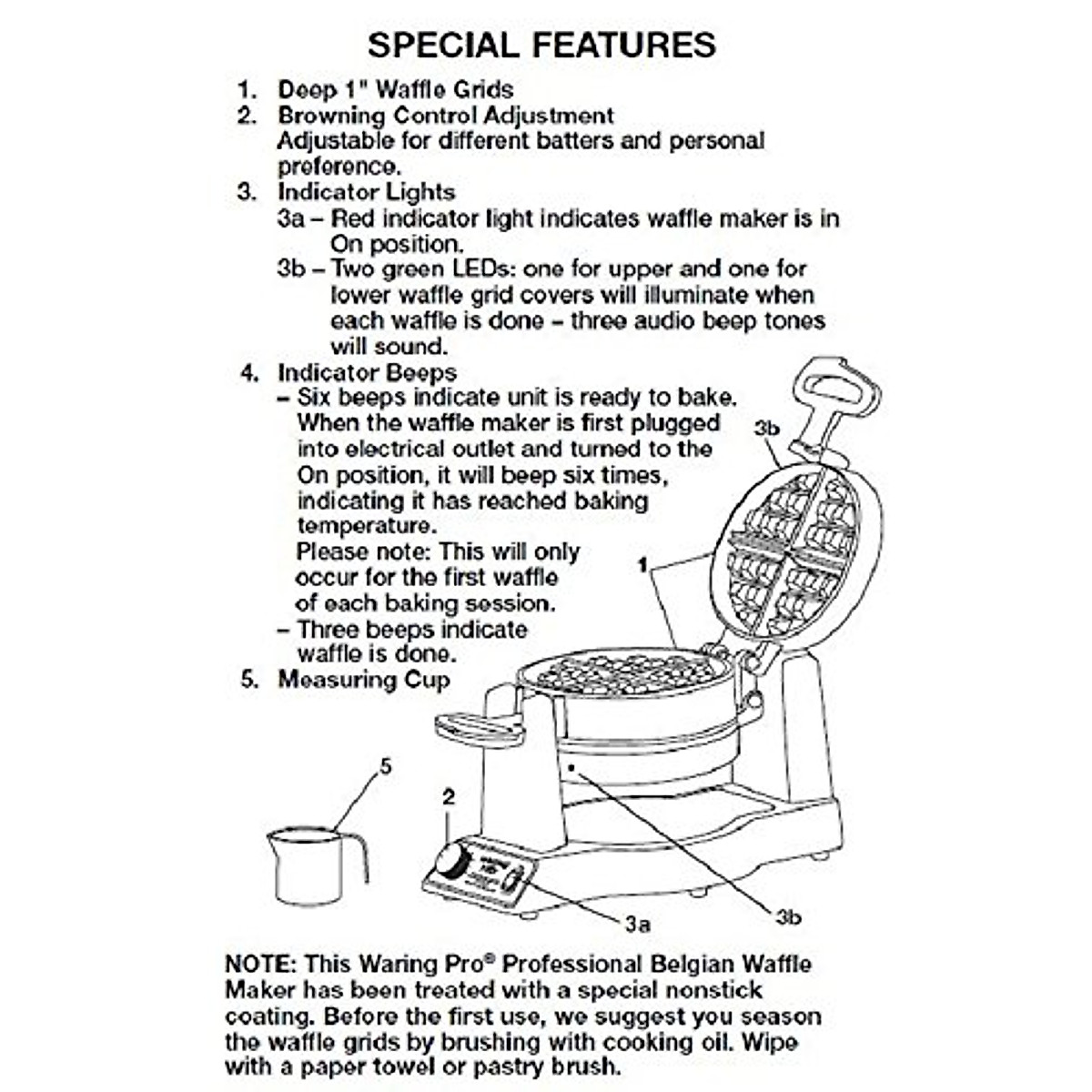Waring WMK600 Double Belgian Waffle Maker