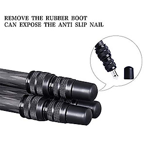 AOKA 15.7in/0.97lb Lightweight Compact Carbon Fiber Tripod with 360° Ballhead Travel Mini Tripod for Mobile Phone and Compact Mirrorless Cameras