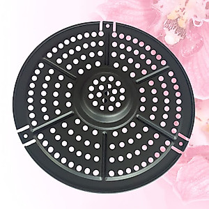 Hemoton 1pc Parchment Paper for Air Fryer Non- Stick Air Fryer Mats Round Steamer Liner Non- Stick Steamer Mat Reusable Air Fryer Blasket Reusable Air Fryer Mats Oil Cover Non Stick