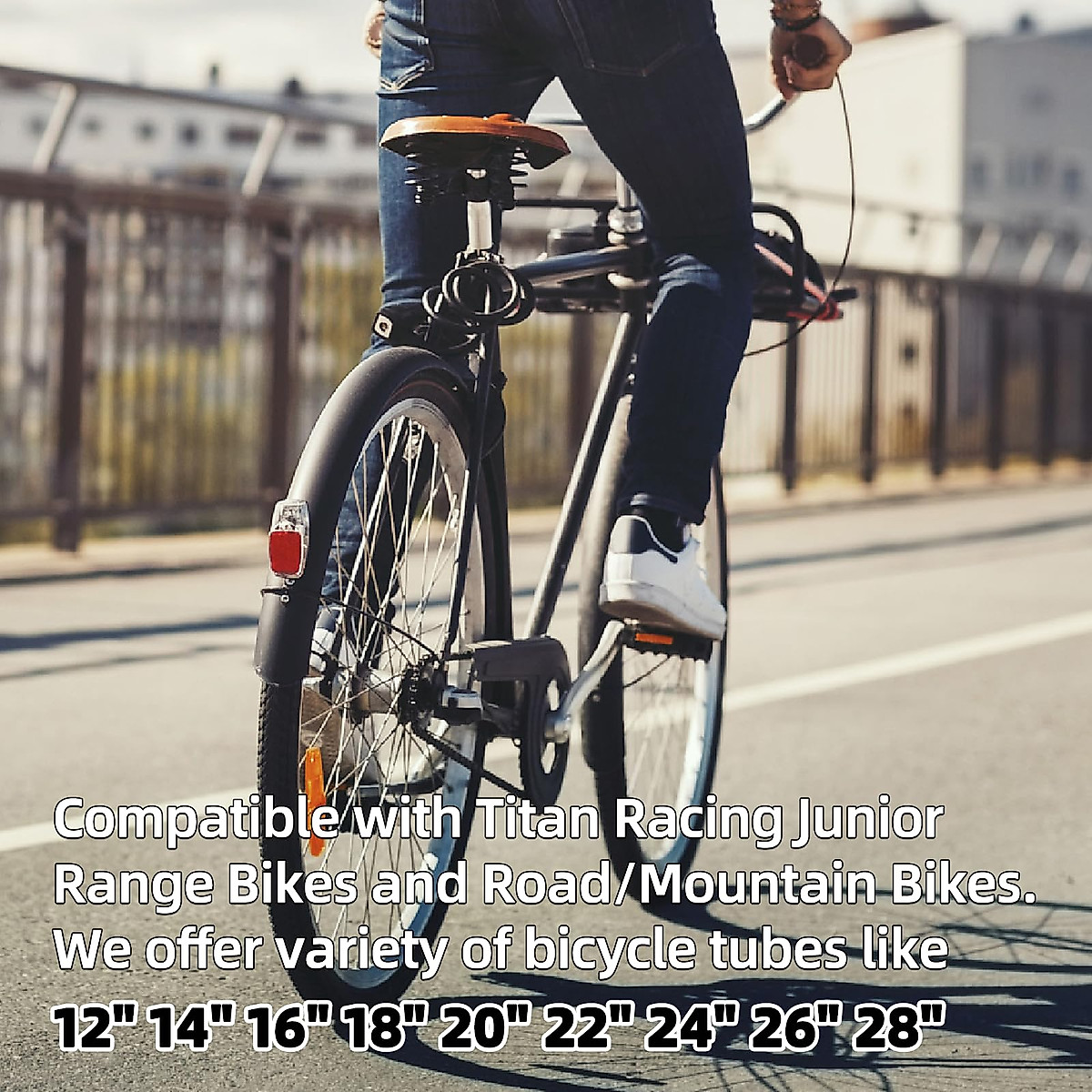 16'' x 1.75/1.95/2.15 Inner Tubes (2-Pack) | Compatible with Most 16’’ Kid Bikes Like RoyalBaby, Schwinn, Dynacraft Magna and Titan - Made from BPA/Latex Free Premium Quality Butyl Rubber