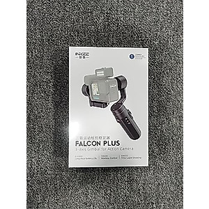 Universal Gimbal Stabilizer for GoPro Hero 10/9/8/7/6/5 Osmo Action Insta360 Sport Camera 3-Axis Anti-Shake Wireless Control Handheld w/ Tripod Stand Original Screw Mounting Plate INKEE Falcon Plus