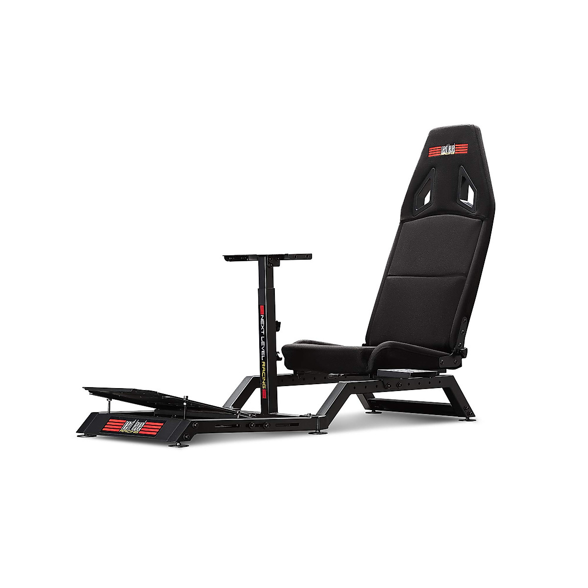 Next Level Racing Challenger Simulator Cockpit (NLR-S016) and Monitor Stand for Challenger Simulator Cockpit (NLR-A015) Bundle