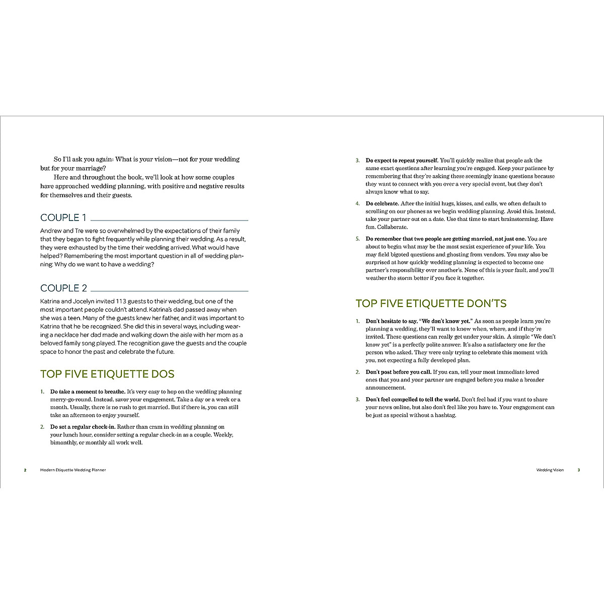 Modern Etiquette Wedding Planner: The Essential Organizer to Make Your Day Special for Everyone