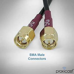 Proxicast 4G / 5G 3.5 dBi Omni-Directional Adhesive Mount Low Profile Flat Antenna Compatible with Cisco, Cradlepoint, Digi, MoFi, Pepwave, Sierra Wireless and Many Others (ANT-110-001-2PK)