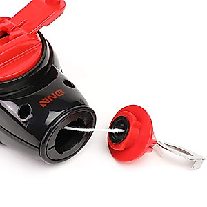 DNA Motoring TOOLS-00095 Contractor Chalk Line Kit, Self-Chalking Cotton Snap Line, Plumb Bob Chalk Line Reel, Line Level, & Chalk Bottle, 100 Ft, 1 Kit, Red , Blue