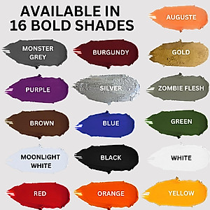 Mehron Makeup Color Cups | Stage, Foundation, Face Paint, Body Paint, Halloween | Face Paint Makeup | Greasepaint .5 oz (14 g) (Moonlight White)