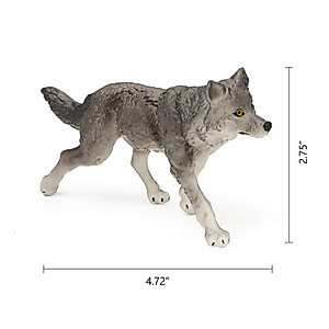 RESTCLOUD 7Pcs Wolf Toy Figurines Set Wolf Animals Figures (Wolf Set B)