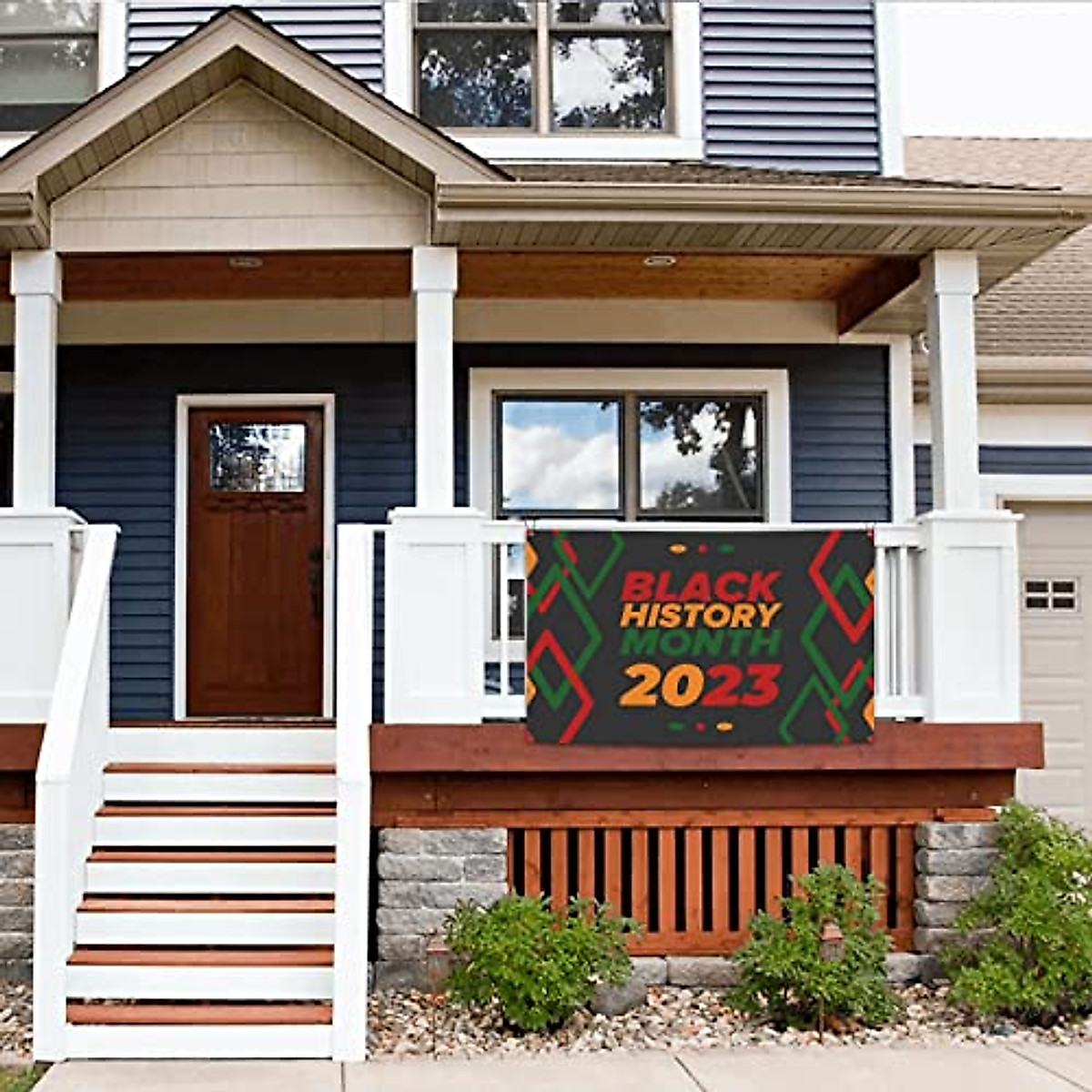 Black History Month 2023 Banner Yard Outdoor Party Congratulations Welcome Home Banners Photography Background Decoration