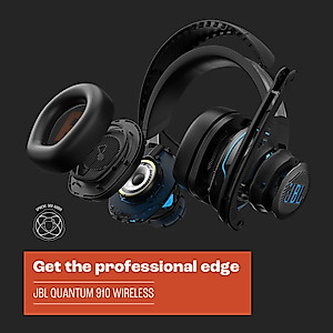 JBL Quantum 910 Wireless Gaming Headset, Black, Large