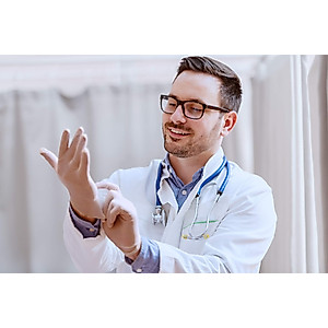 Care Plus Disposable Vinyl Gloves Large Size | Heavy Duty | Non Sterile | Powder Free | Latex Free Rubber | 100 Count Box |food Safe